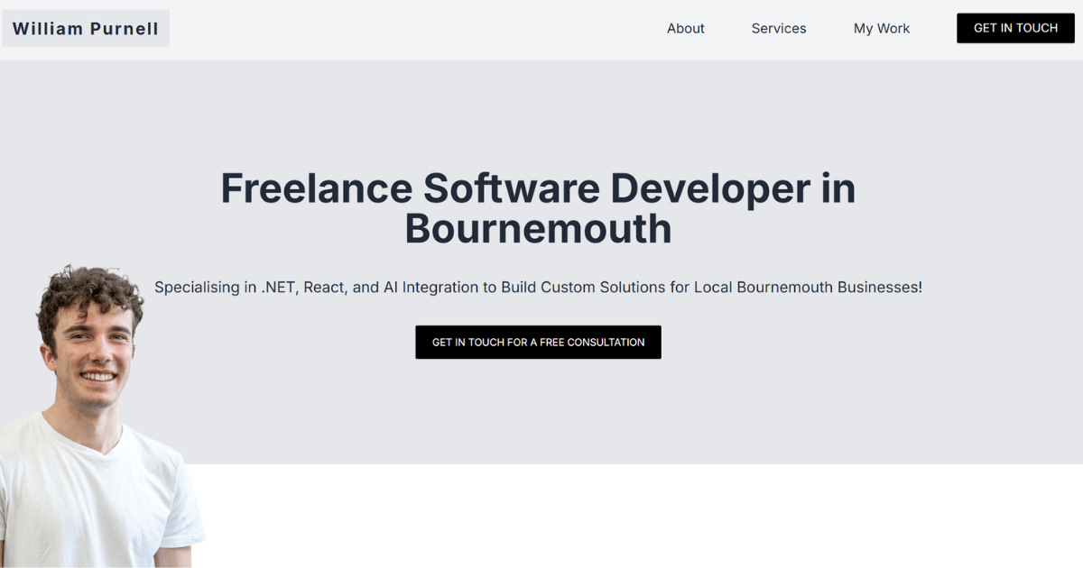William Purnell - Freelance Software Developer from Bournemouth